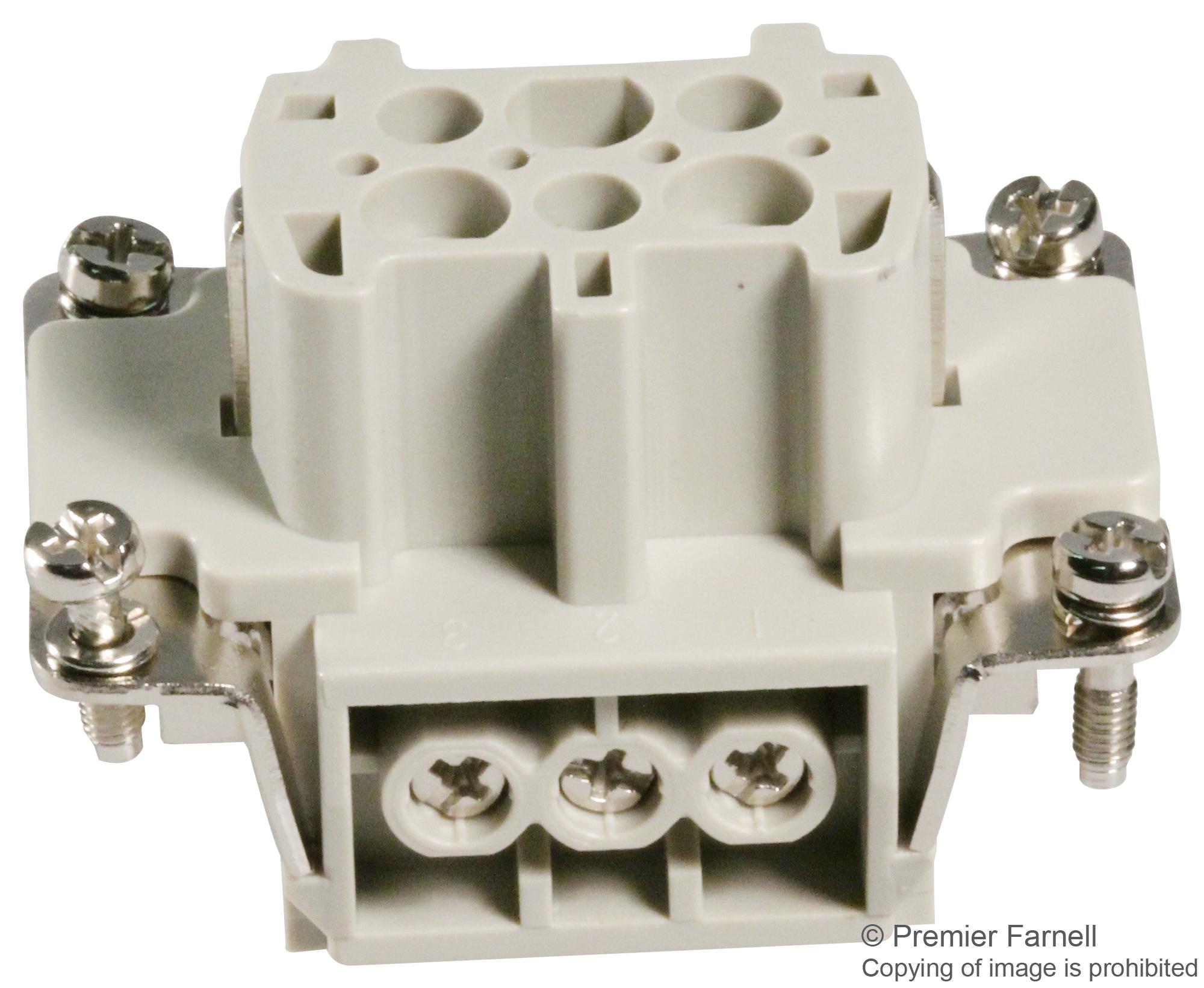 HE-006-F - Amp - Te Connectivity - Heavy Duty Connector, HDC Series, Insert