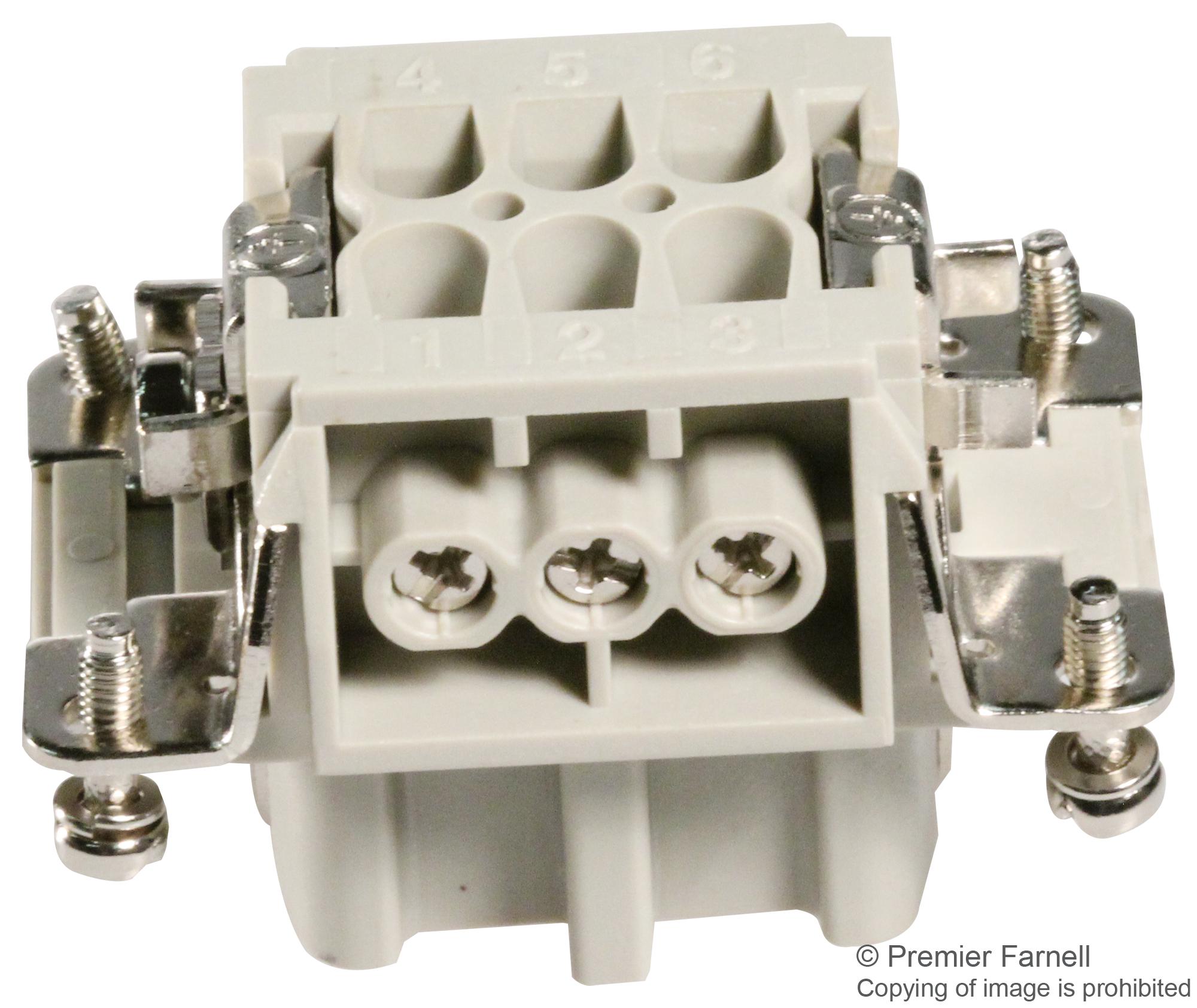 HE-006-F - Amp - Te Connectivity - Heavy Duty Connector, HDC Series, Insert