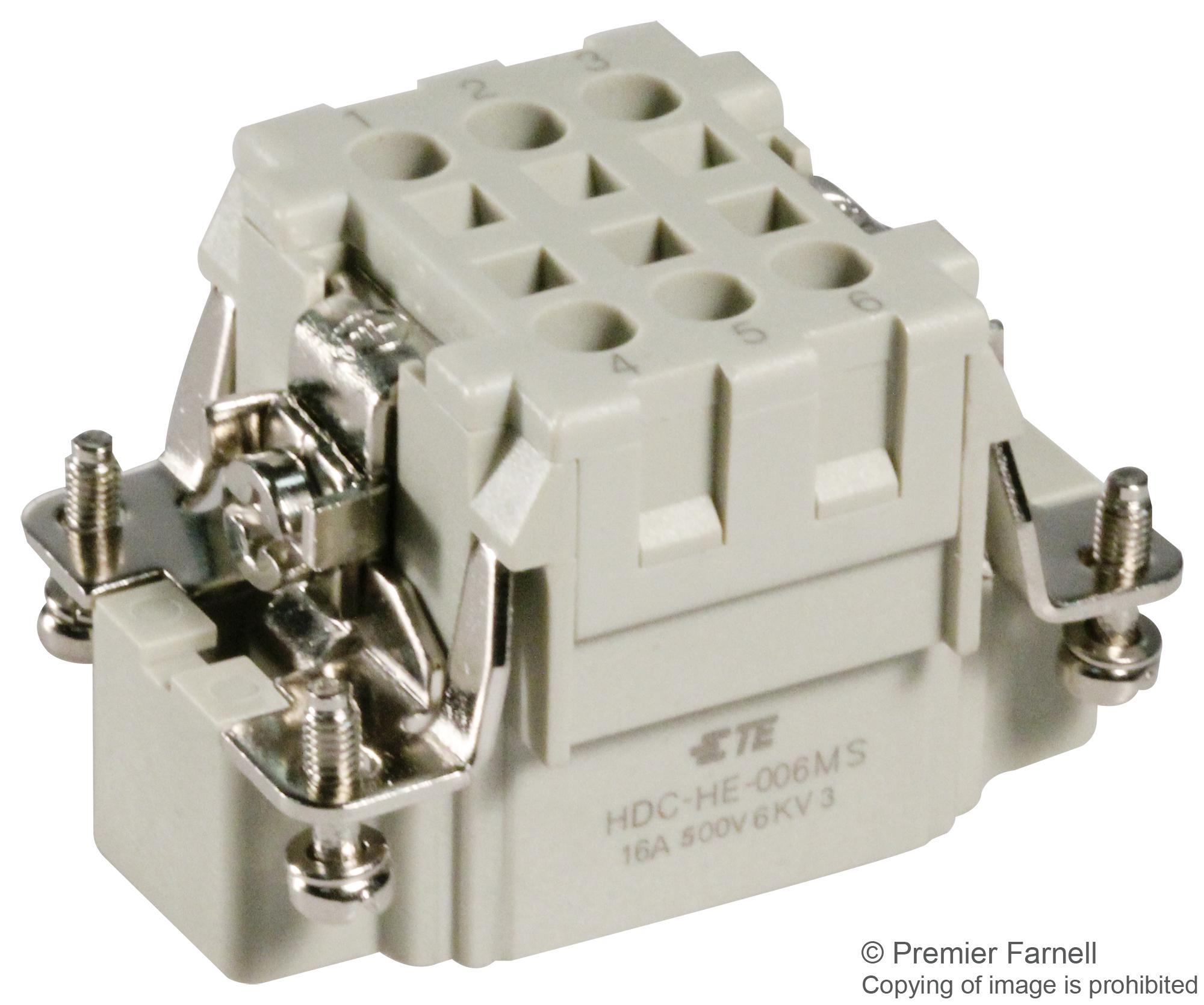 HE-006-MS - Amp - Te Connectivity - Heavy Duty Connector, HDC Series ...