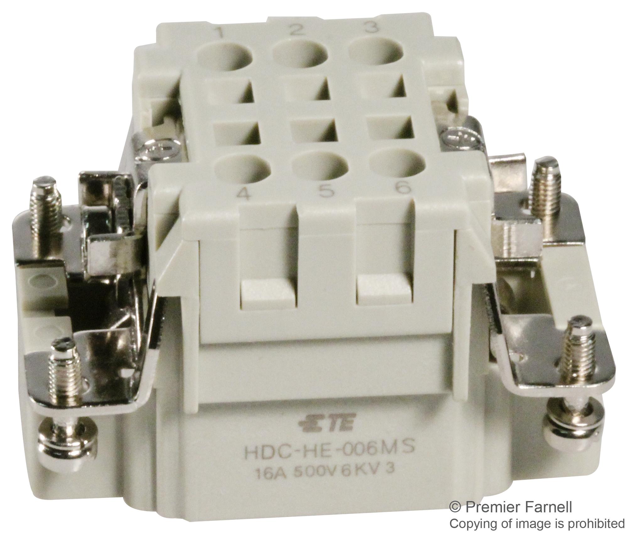 HE-006-MS - Amp - Te Connectivity - Heavy Duty Connector, HDC Series ...
