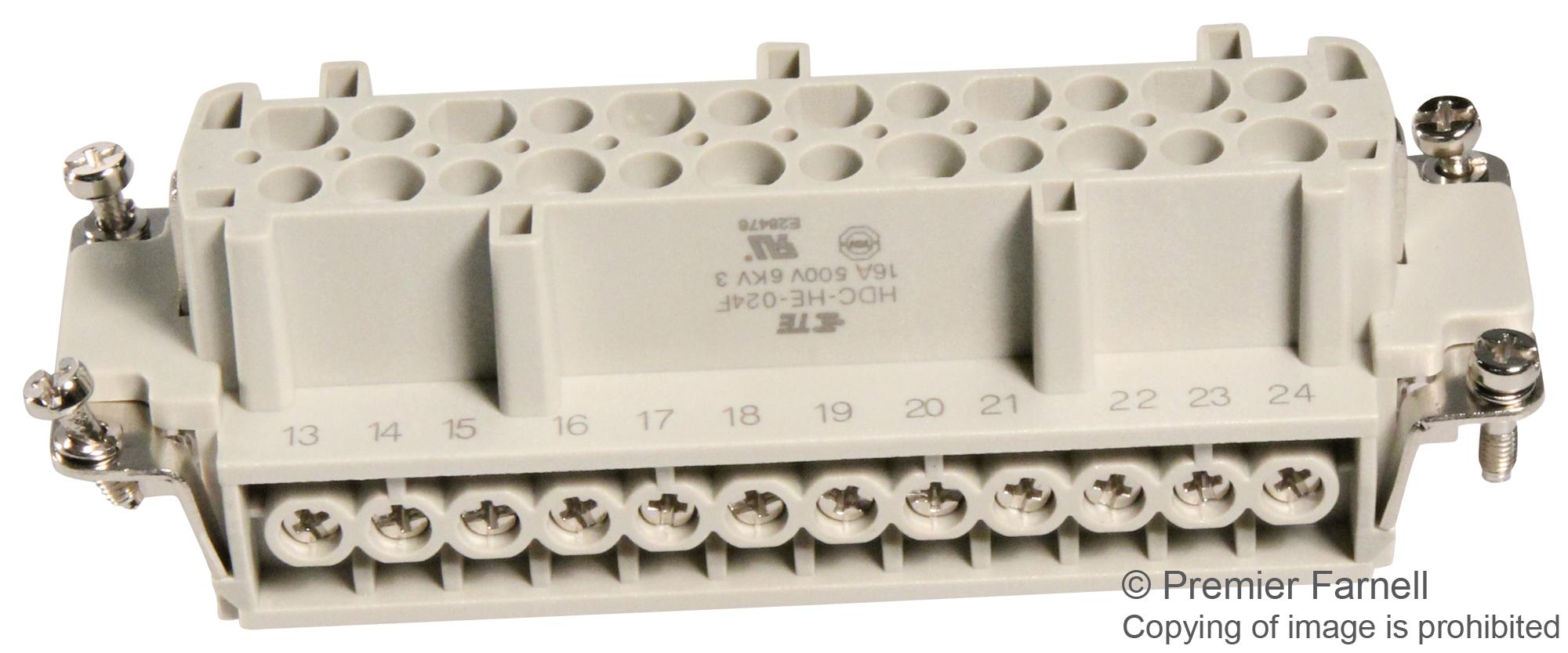 HE-024-F - Amp - Te Connectivity - Heavy Duty Connector, HDC Series, Insert