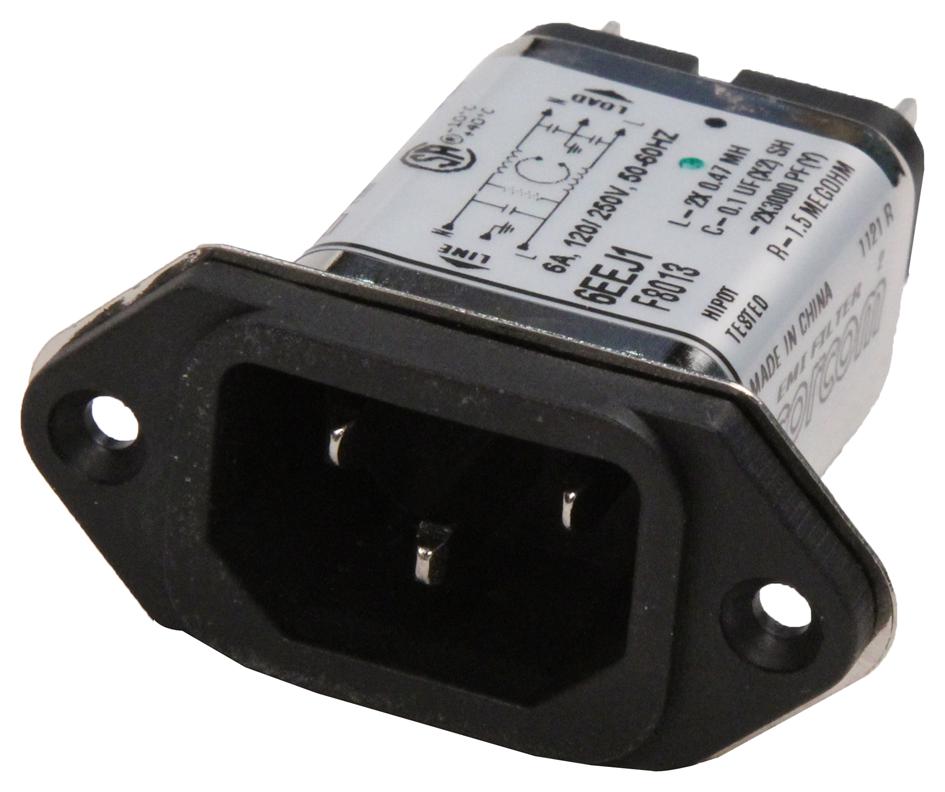 6609006-9 - Corcom - Te Connectivity - Filtered IEC Power Entry Module ...