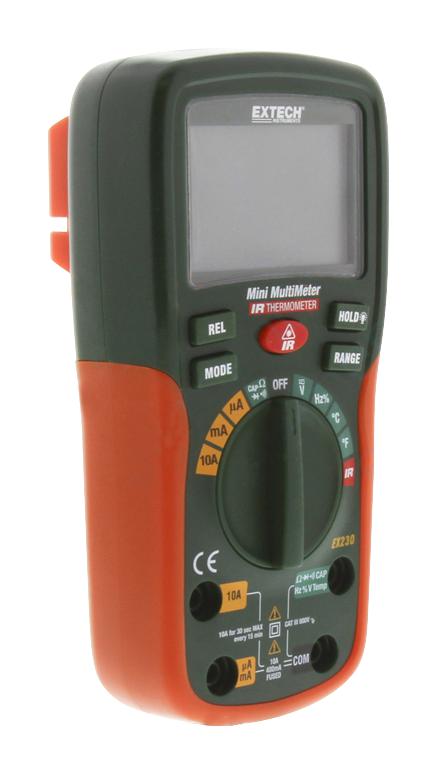 EX230 - Extech Instruments - Mini Digital Multimeter, IR Thermometer ...