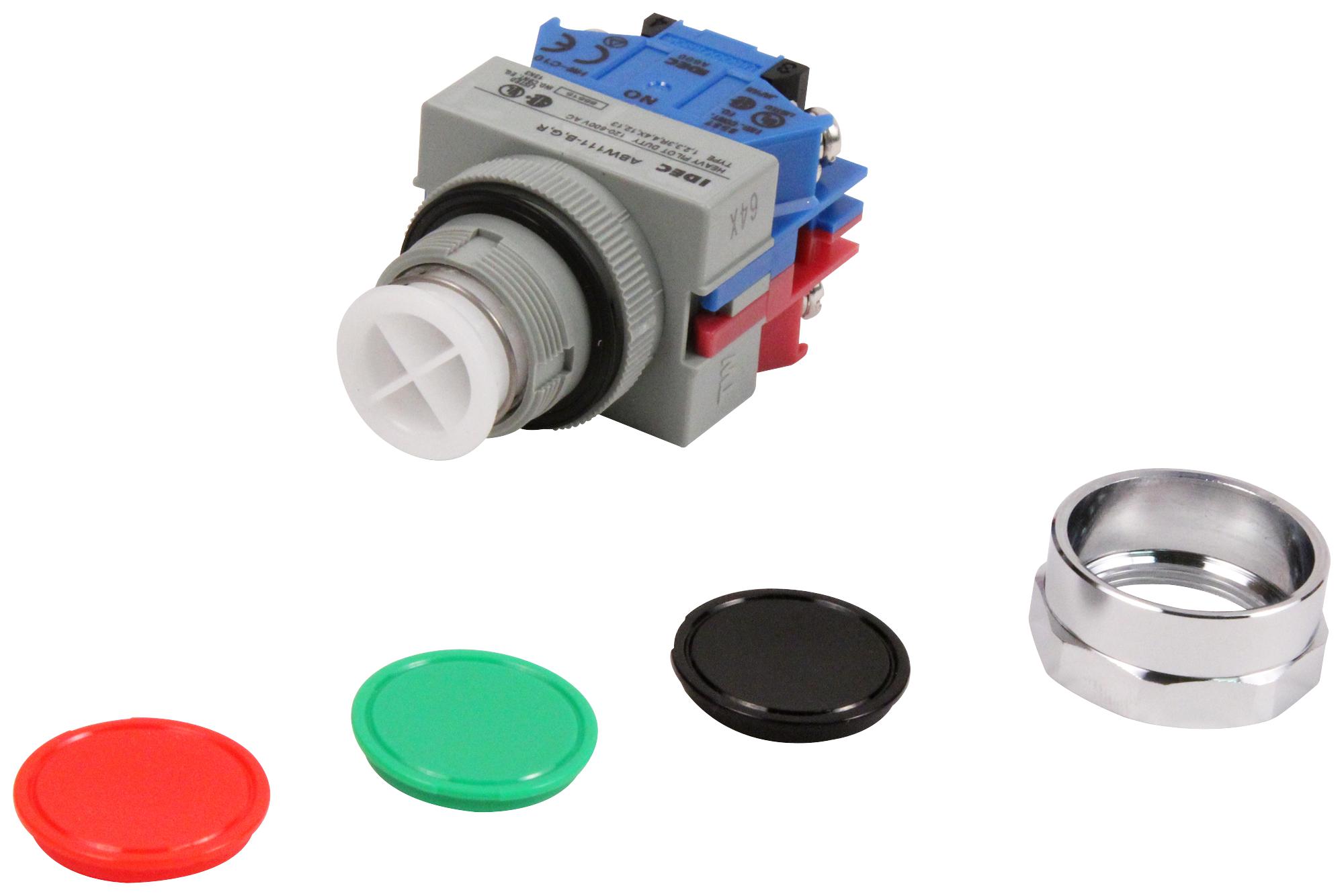 ABW111 BGR - Idec - Industrial Pushbutton Switch, TW Series, 22.3 mm