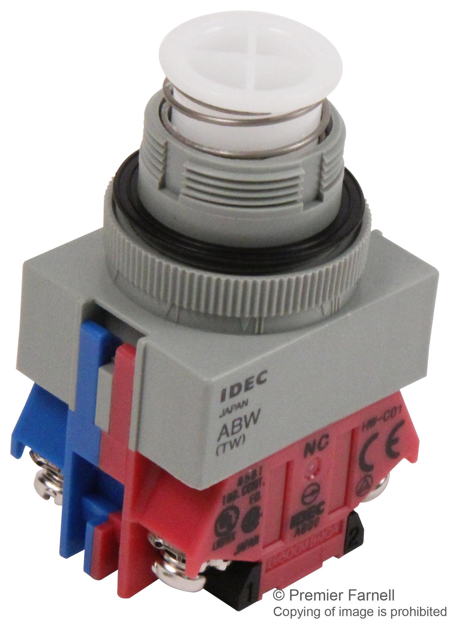 ABW111 BGR - Idec - Industrial Pushbutton Switch, TW Series, 22.3 mm