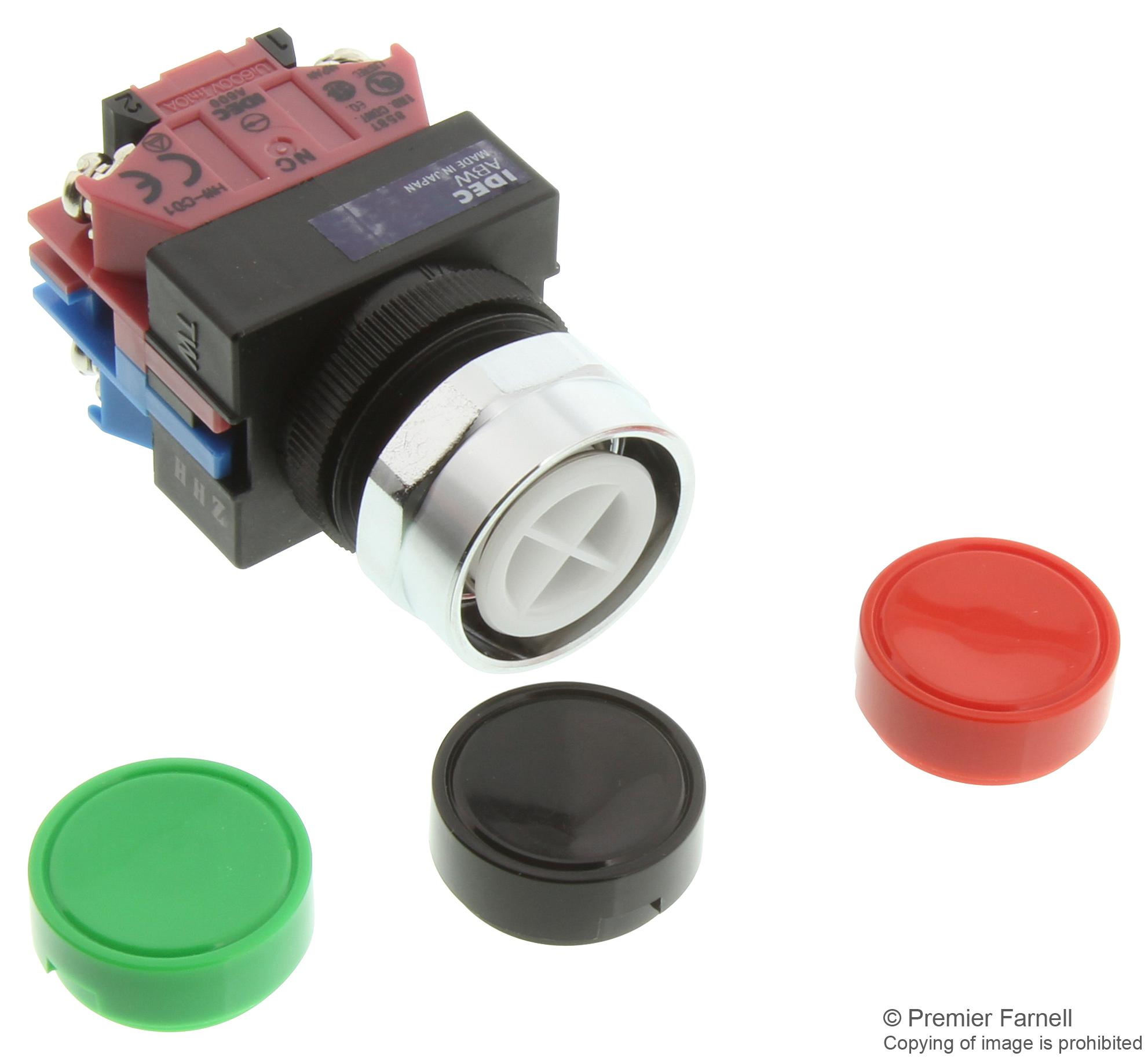 ABW211 BGR - Idec - Industrial Pushbutton Switch, TW Series, 22.3 mm