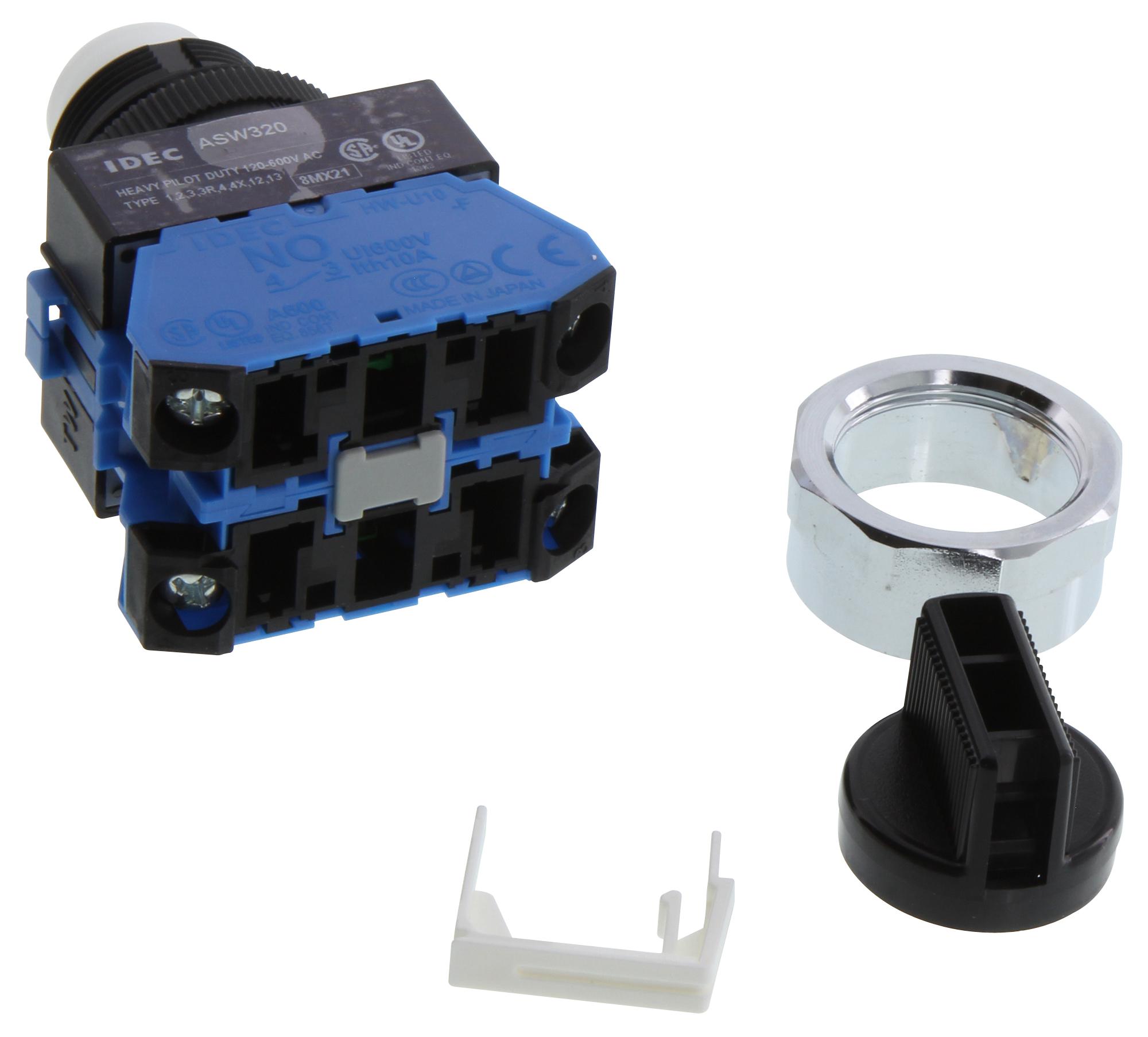 ASW320 - Idec - Rotary Switch, 3 Position, 2 Pole
