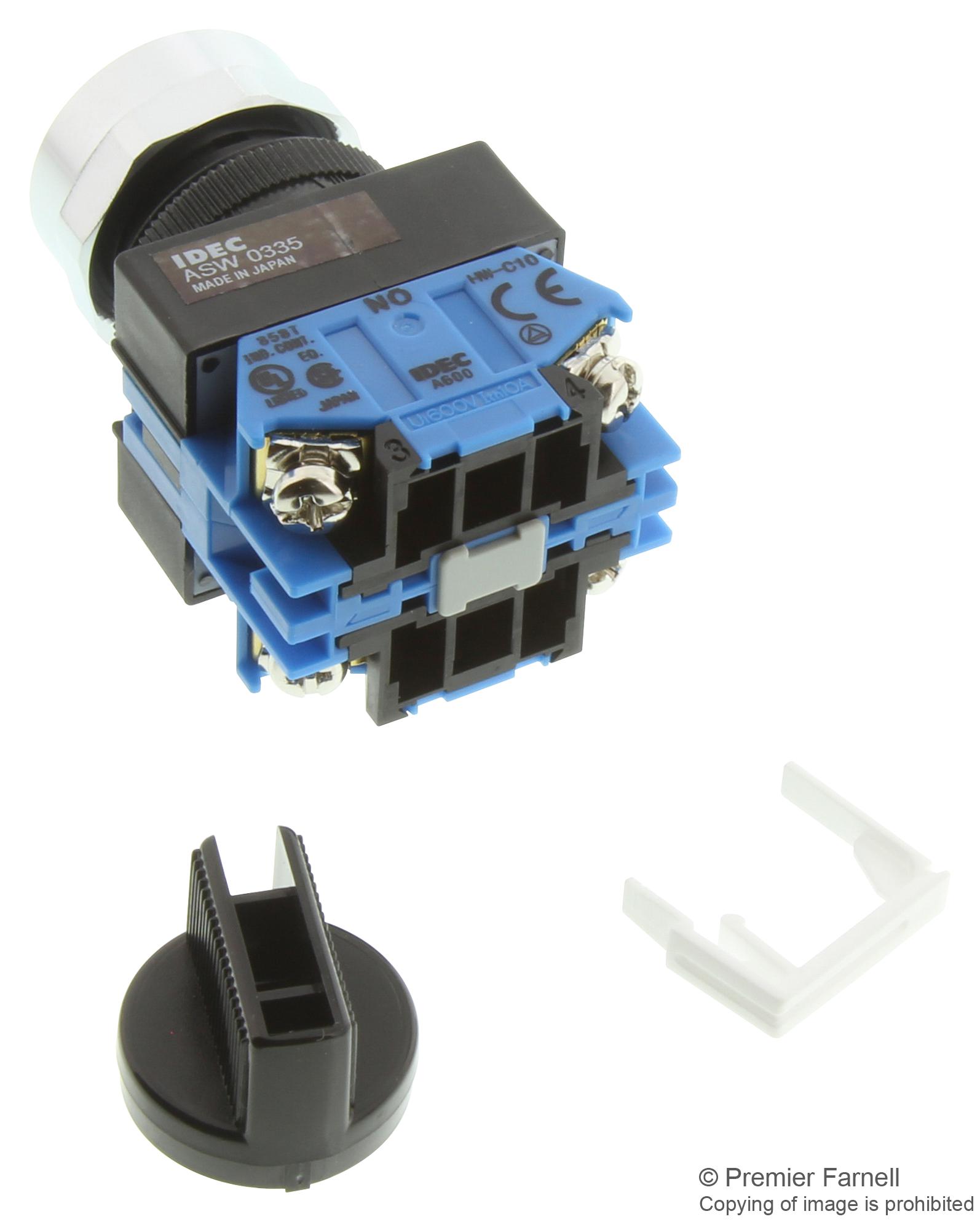 ASW3320 - Idec - Rotary Switch, 3 Position, 2 Pole