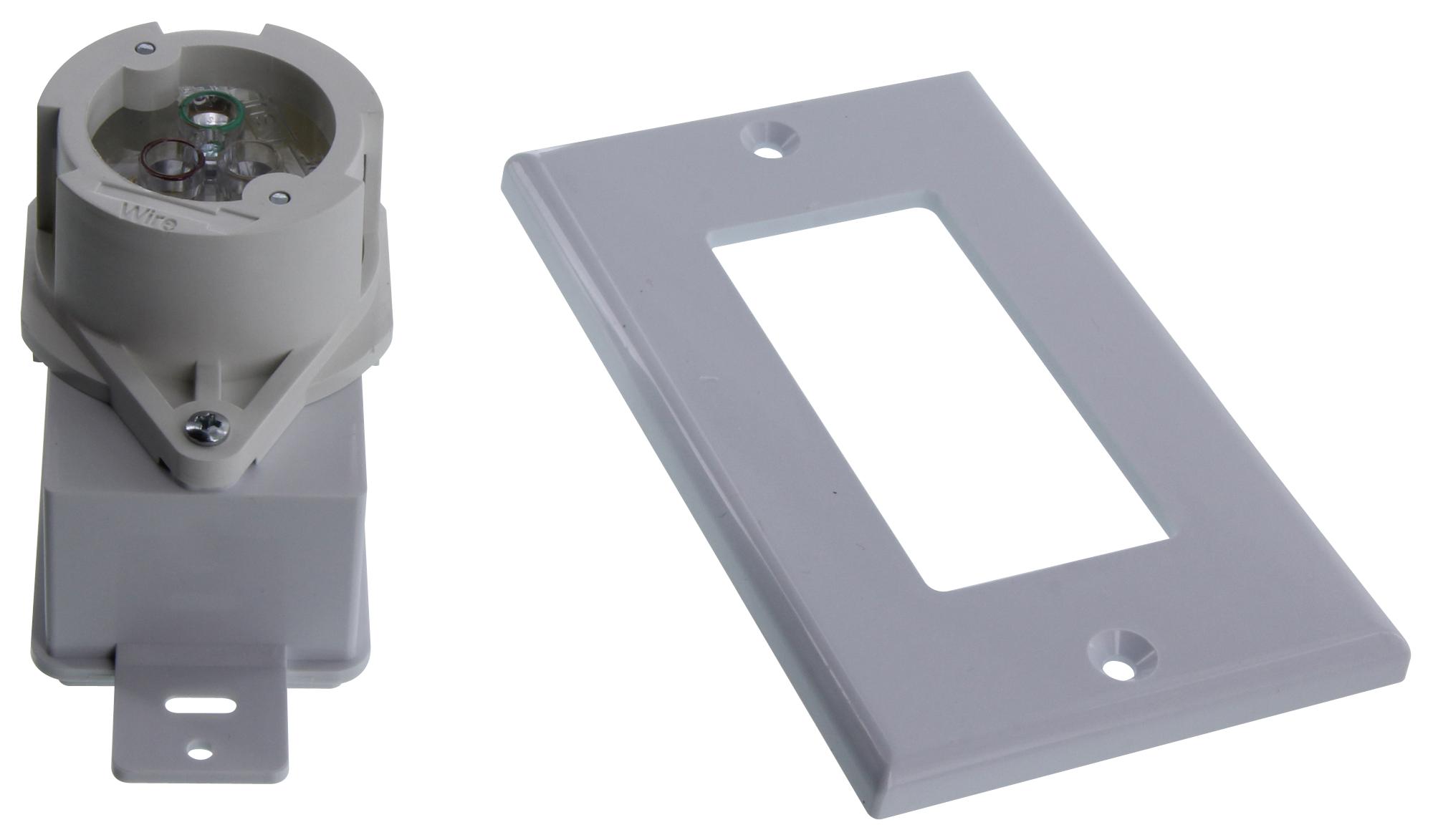 4642-W - Midlite Products - Power Inlet, Recessed, Decor Style