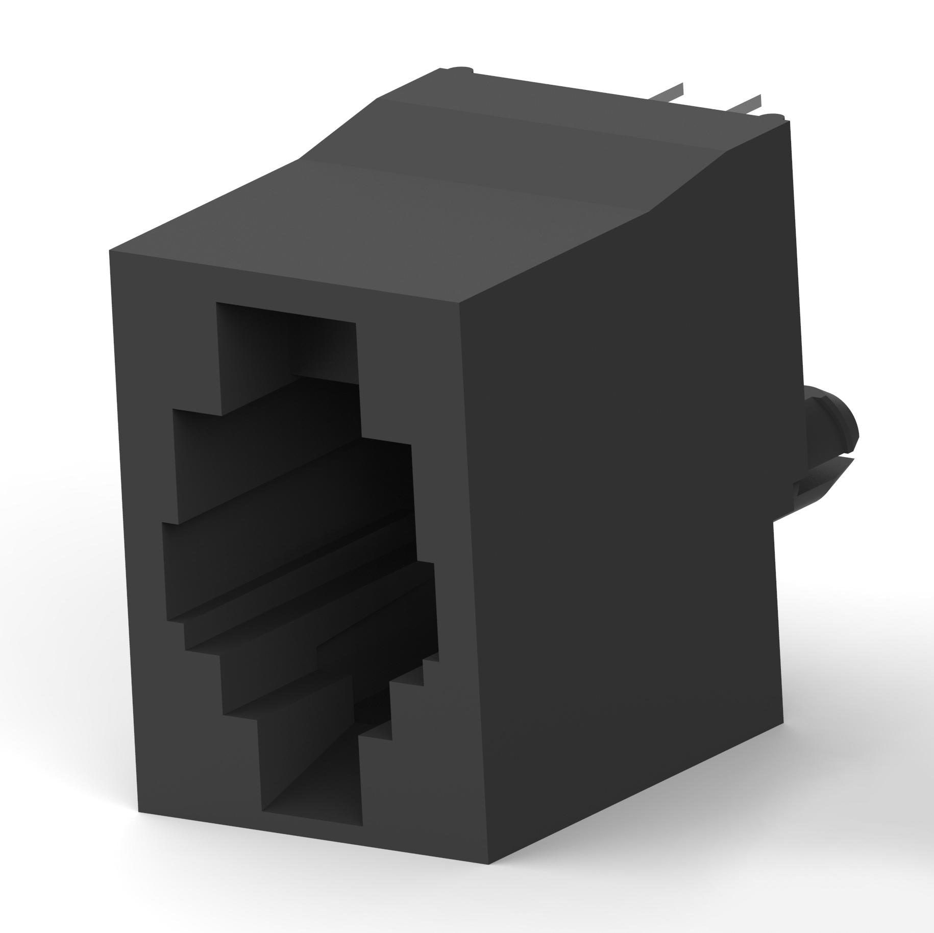 5558872-1 - Amp - Te Connectivity - Modular Connector, RJ22 Jack, 1 x 1 ...