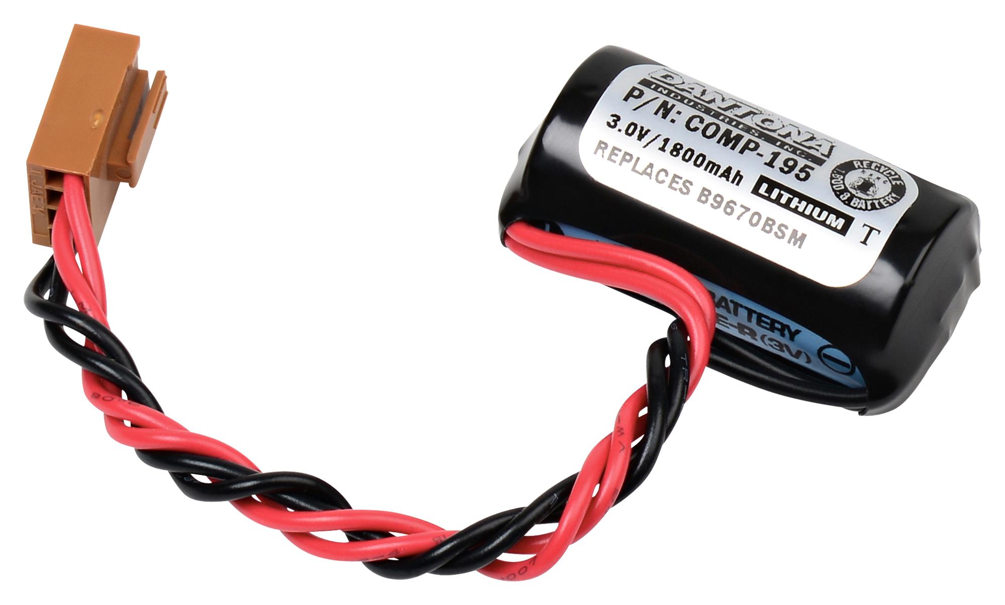 C200H-BAT09 - Dantona Industries - Battery, 3 V, Lithium Manganese Dioxide