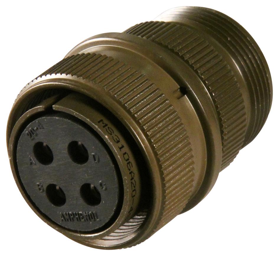 MS3106A20-4S - Amphenol Industrial - Circular Connector, MIL-DTL-5015 ...