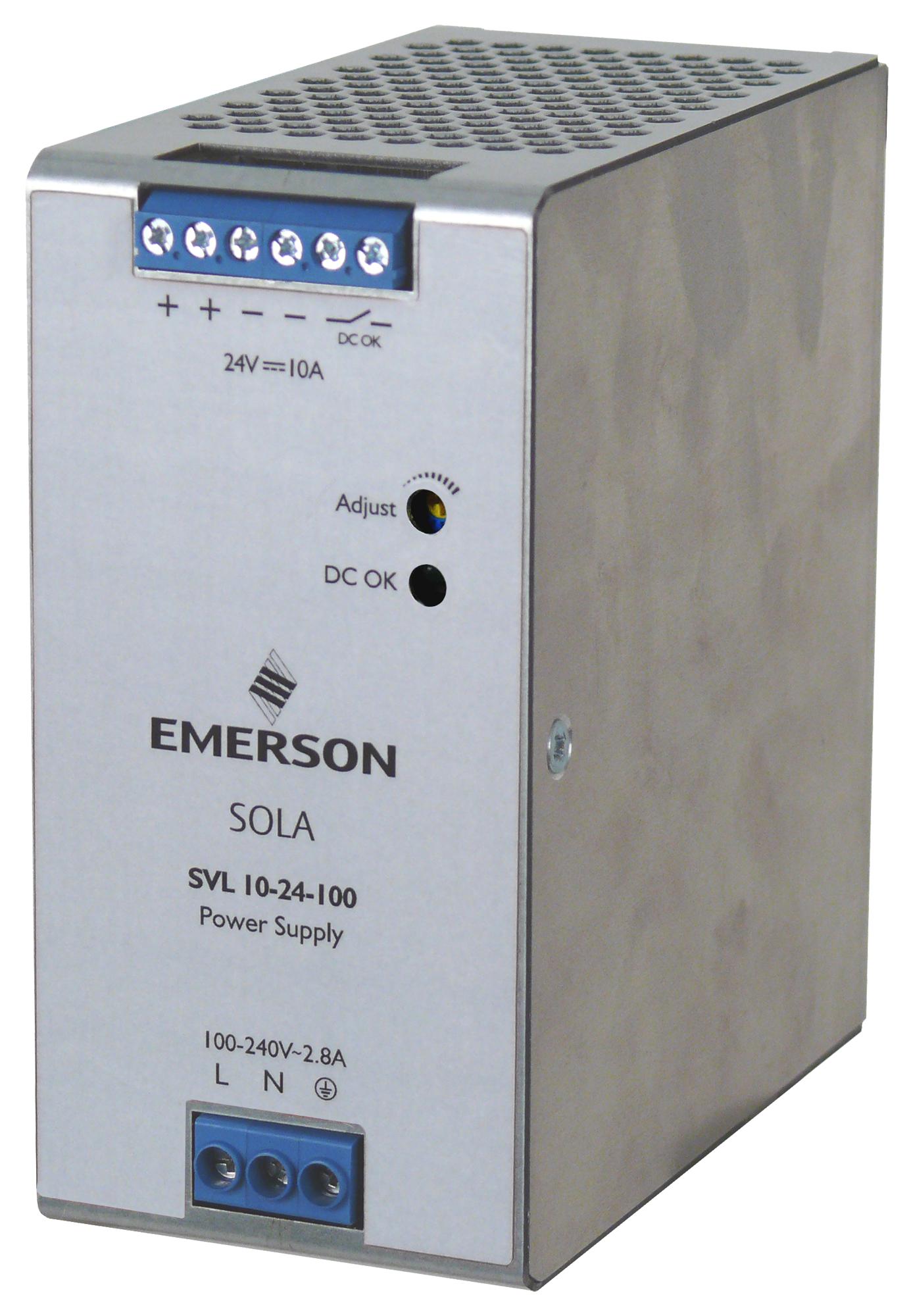SVL 10-24-100 - Solahd - AC/DC DIN Rail Power Supply (PSU), 1 Output, 240 W