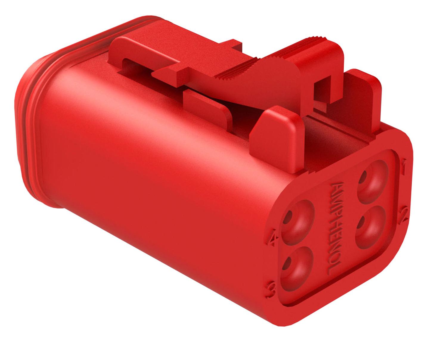 AT06-4S-RED - Amphenol Sine/tuchel - Automotive Connector Housing, AT SR02 Series™, Plug
