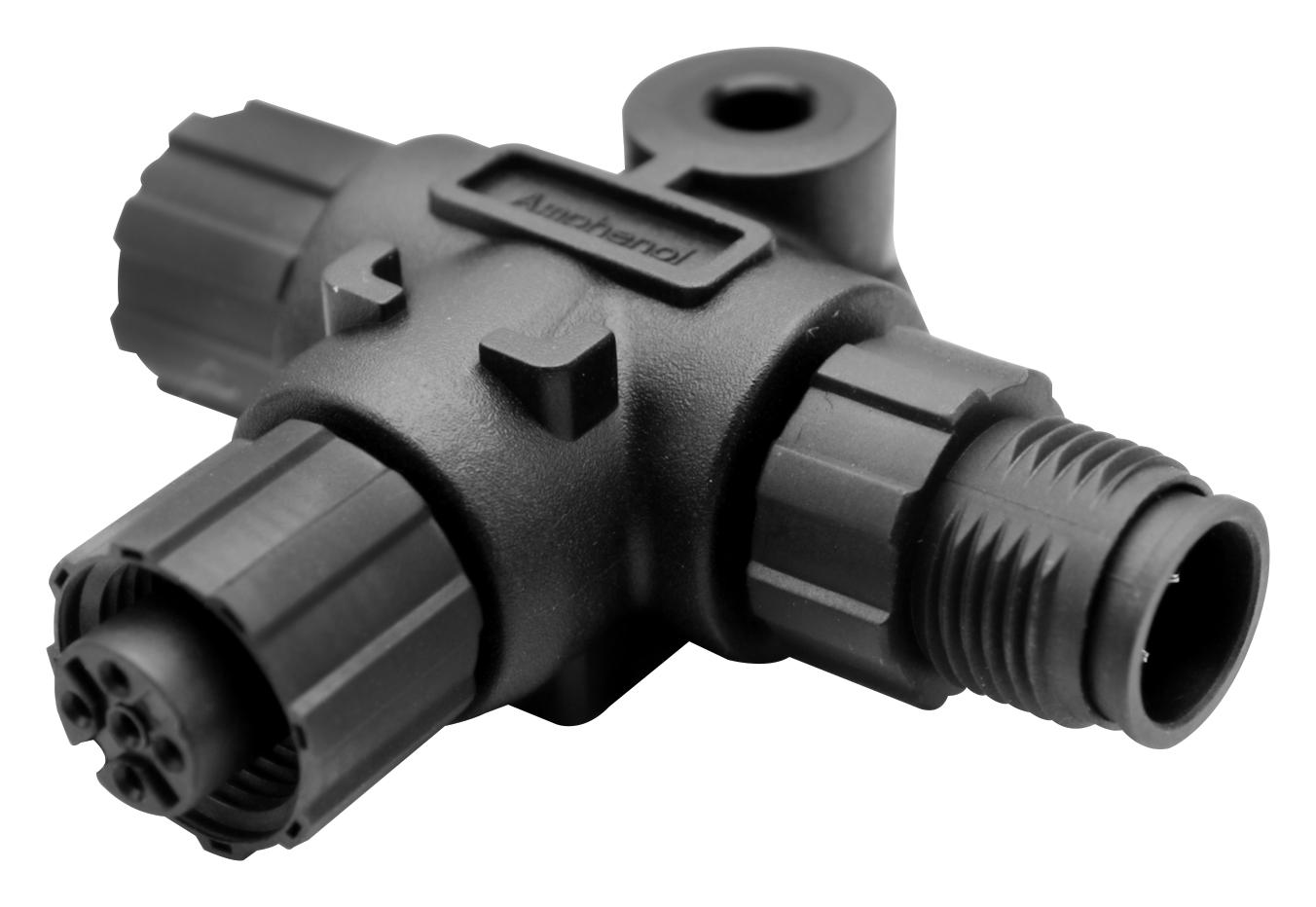 AM-N05-TEE - Amphenol Sine/tuchel - Connector Adapter, Multi-Hub Tee, M12