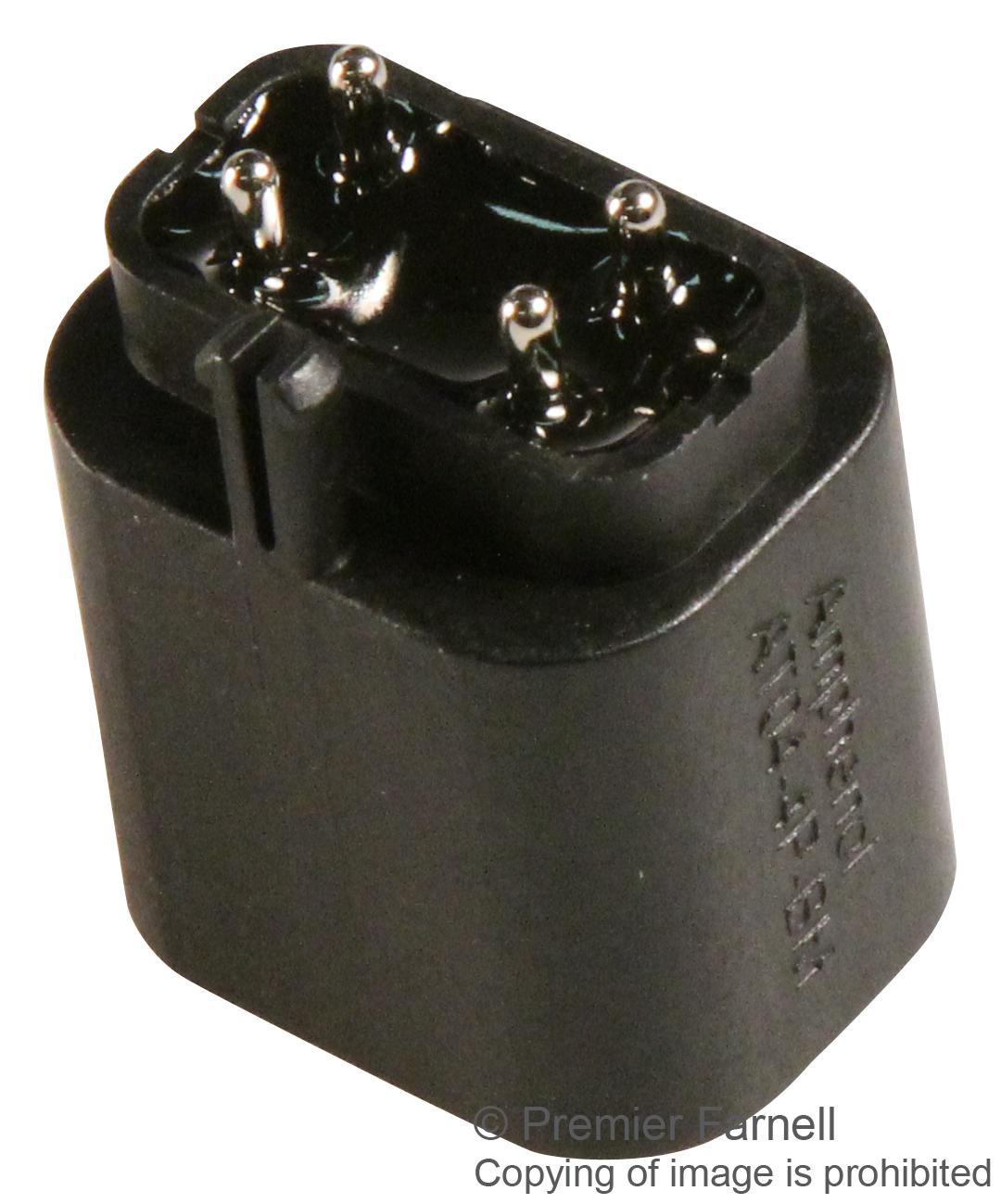 AT04-4P-BM04 - Amphenol Sine/tuchel - Rectangular Power Connector, Nickel contact plating, Potting