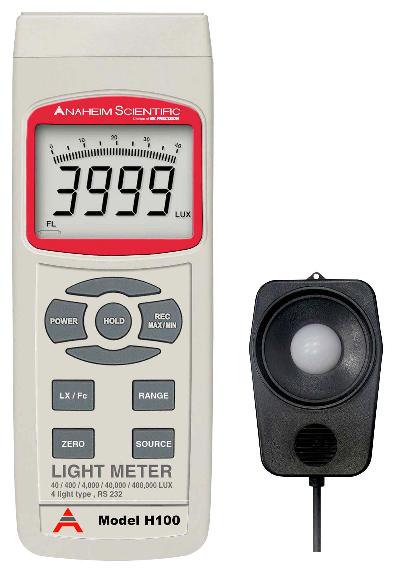 H100 - Anaheim Scientific - Light / Lux Meter, 400000 lx, 0.01 lx