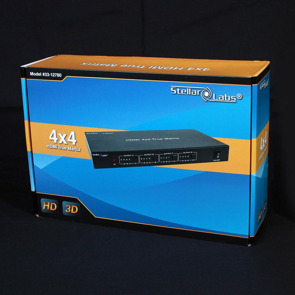 33-12780 - Stellar Labs - HDMI 4x4 True Matrix with RS232