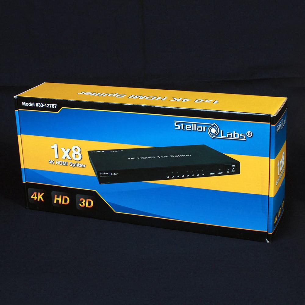 33-12787 - Stellar Labs - HDMI Splitter, 1 HDMI to 8 HDMI, 4K