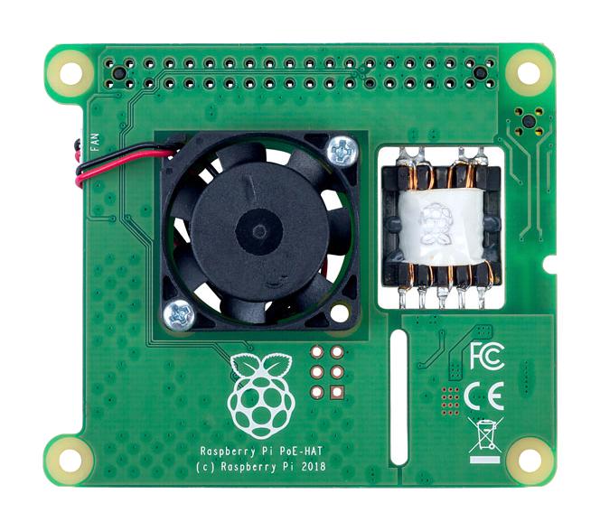 RPI3-MODBP-POE - Raspberry-pi - Add-On Board, Power over Ethernet (PoE ...
