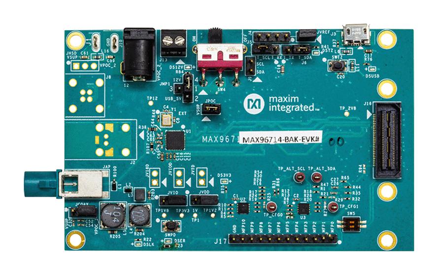 MAX96714-BAK-EVK# - Analog Devices - Evaluation Kit, MAX96714GTJ, GMSL ...