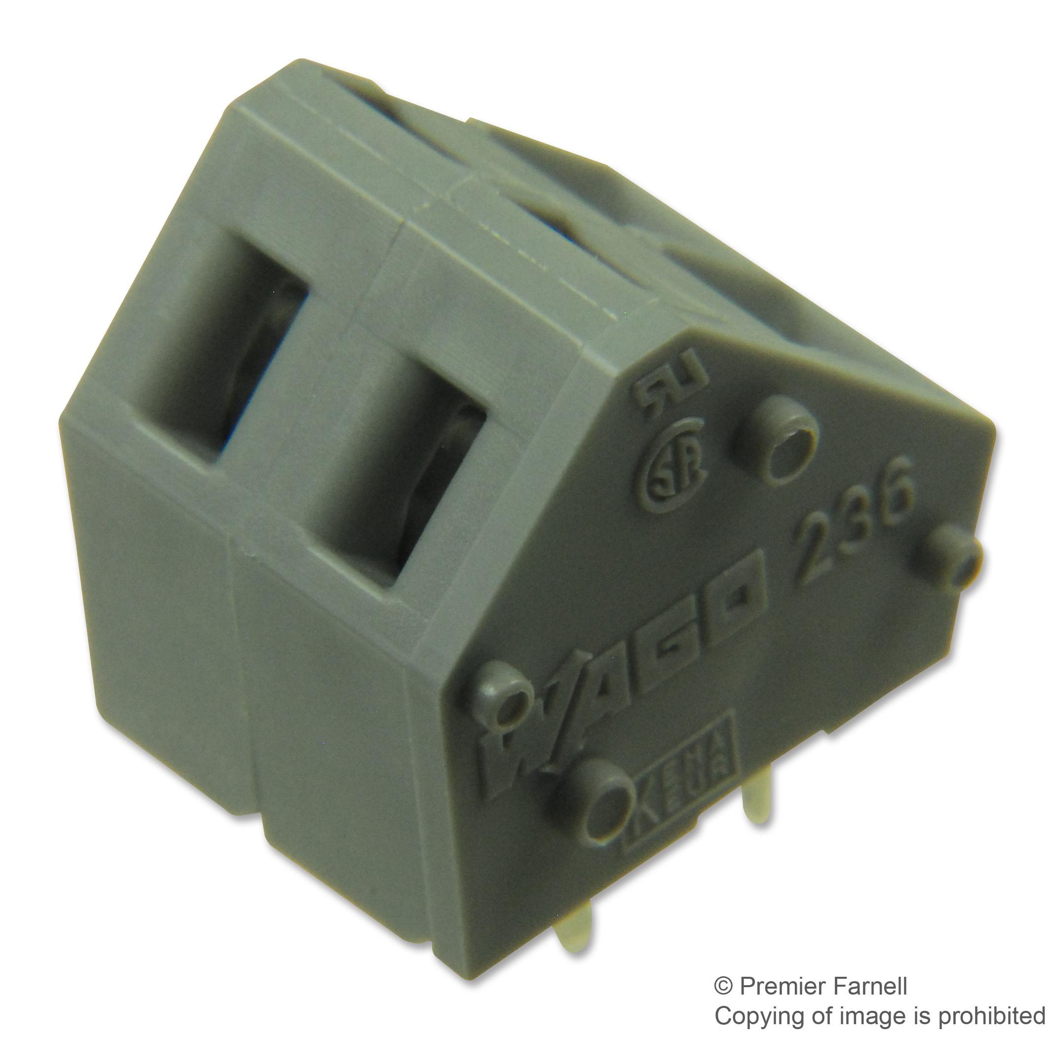 236-402 - Wago - Wire-To-Board Terminal Block, 5.08 mm, 2 Positions