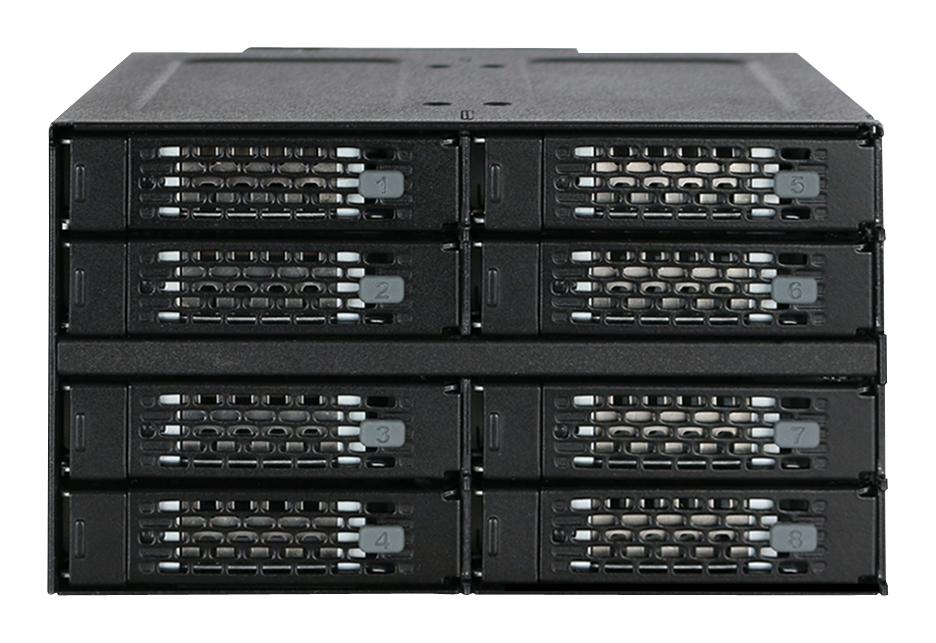 MB508SP-B - Icy Dock - Hard Drive Rack, HDD / SATA, 8 Slot