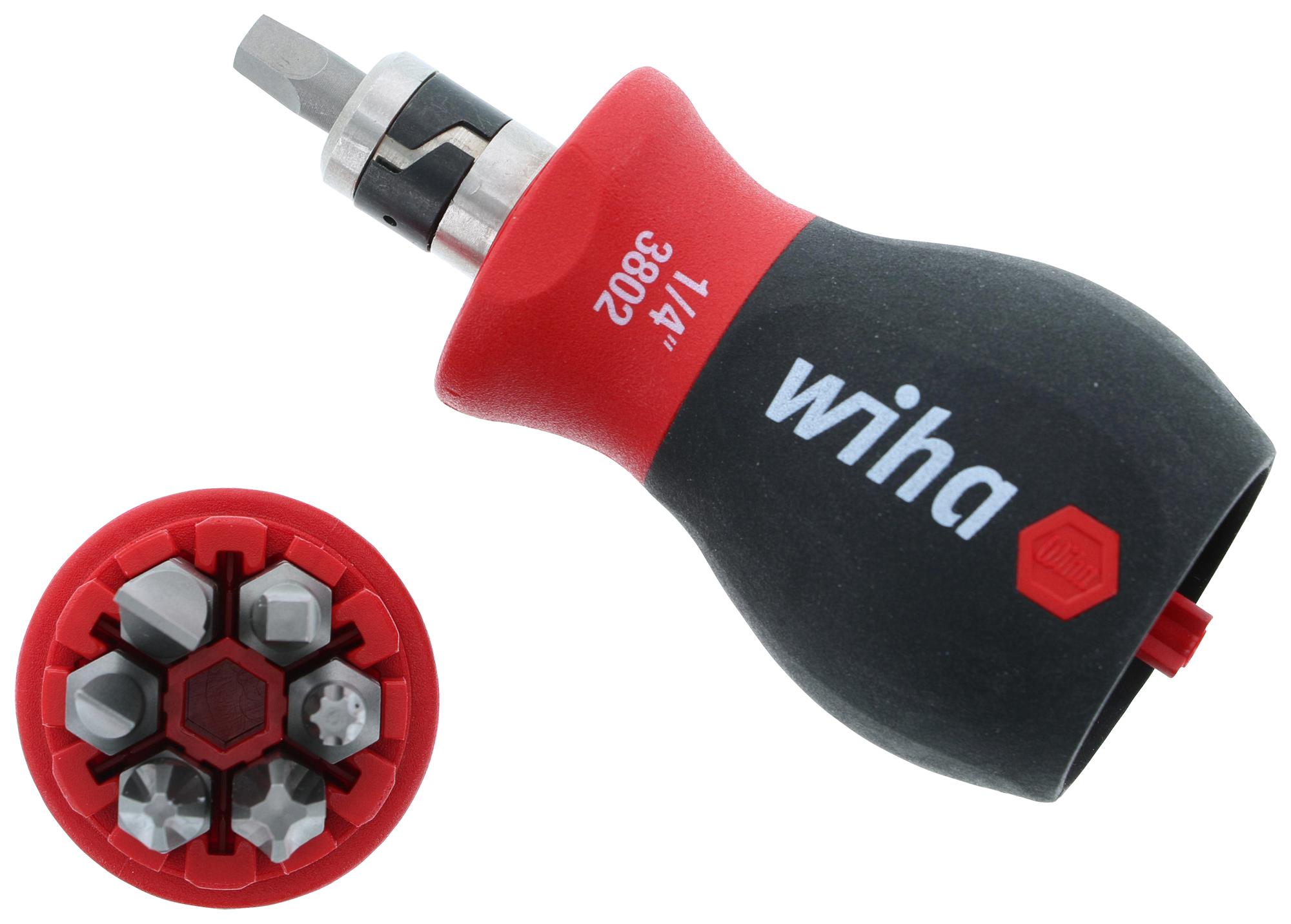 38090 - Wiha - Screwdriver Bit Set, SoftFinish, Slotted/Phillips/Slotted