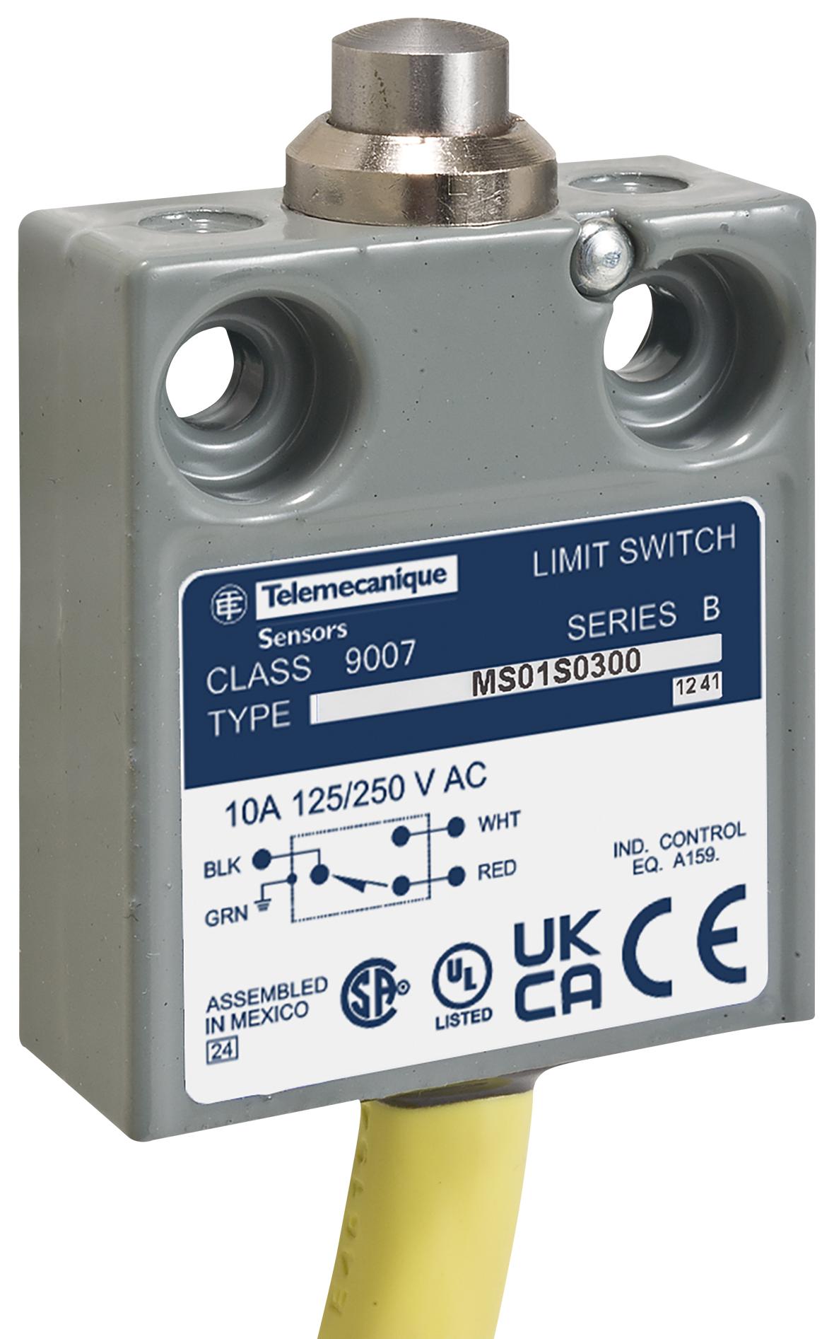 9007ML01S040683 - Telemecanique Sensors - Limit Switch, IP67, Pin Plunger