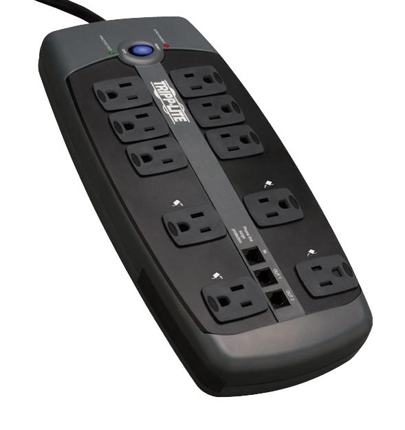 TLP1008TEL - Eaton Tripp Lite - Surge Protector, Tel/DSL Protection, 10 ...