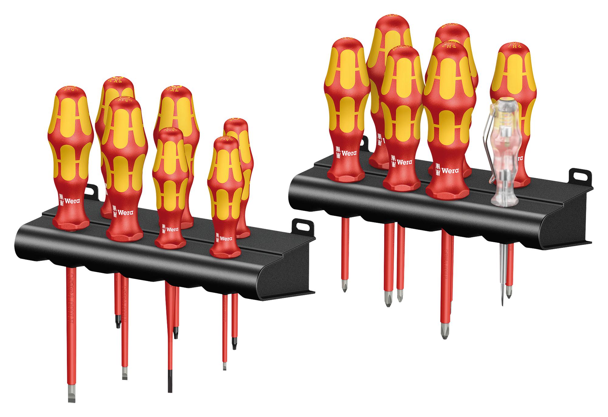 KRAFTFORM BIG PACK 100 VDE - Wera - Screwdriver Set, 14 Pieces