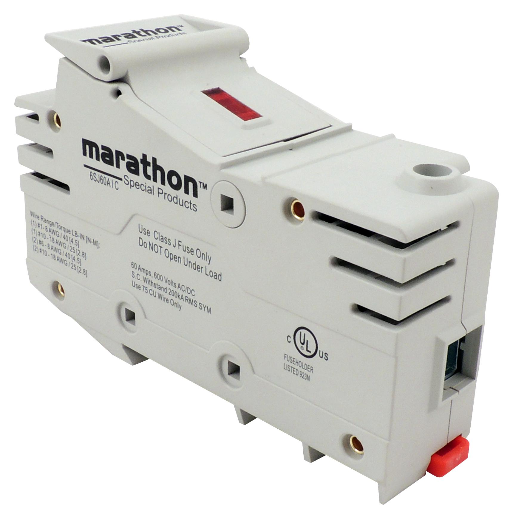 6SJ60A1IC - Marathon Special Products - Fuseholder, DIN Rail, 600V