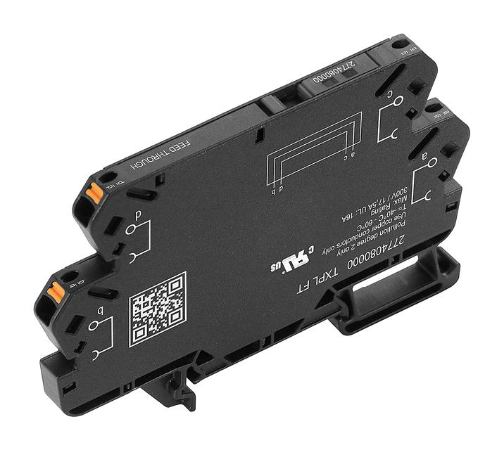 2774080000 - Weidmuller - Relay Accessory, Feed Through Terminal Module, Weidmuller TERMSERIES ...