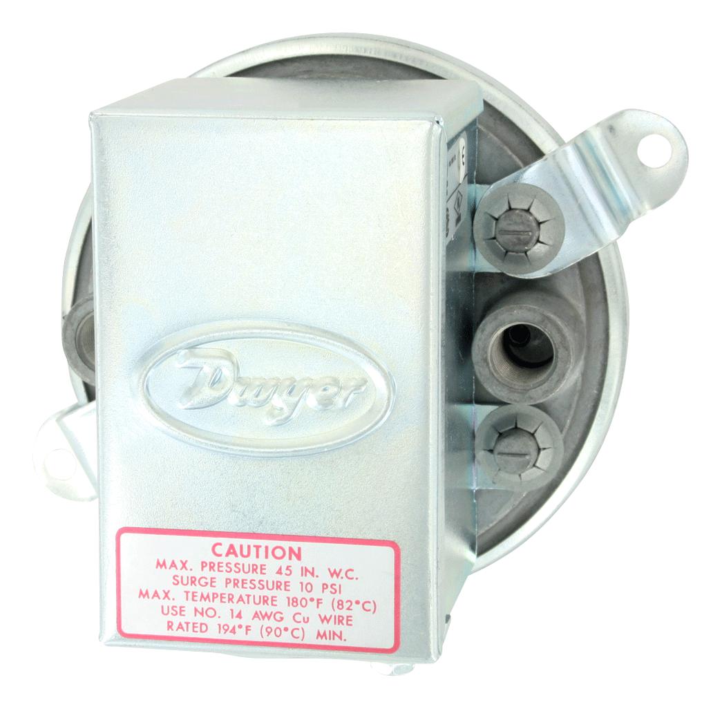 1910-00 - Dwyer - Pressure Switch, 1/8" FNPT, 0.07 Inch-H2O