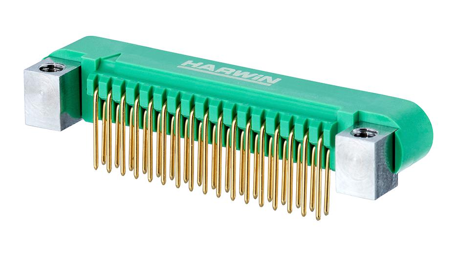 G125-MH13405M4P - Harwin - Pin Header, Black / Green, Wire-to-Board