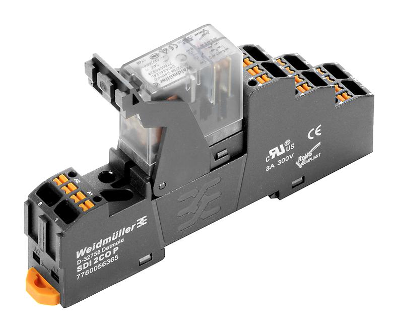 DRIKITP 24VDC 2CO LD - Weidmuller - Power Relay, DPDT, 24 VDC