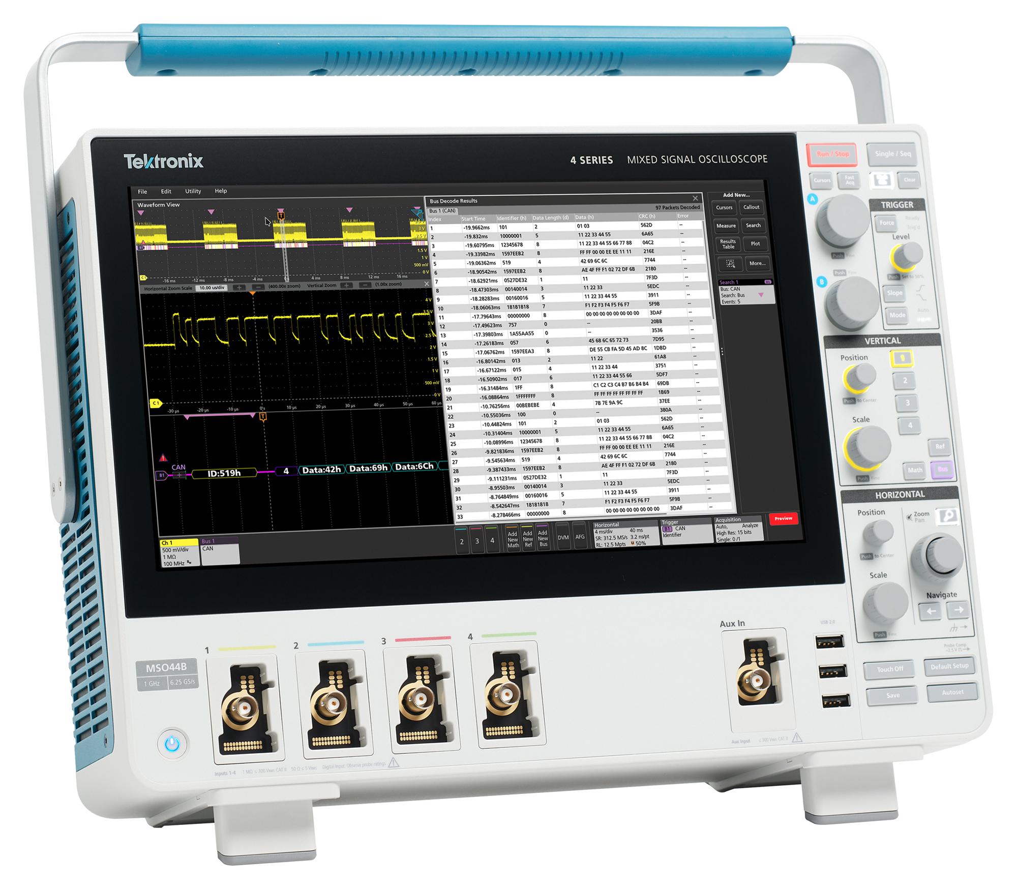 MSO44B:4-BW-200 - Tektronix - MSO / MDO Oscilloscope, 4 Series B, 4 Analogue