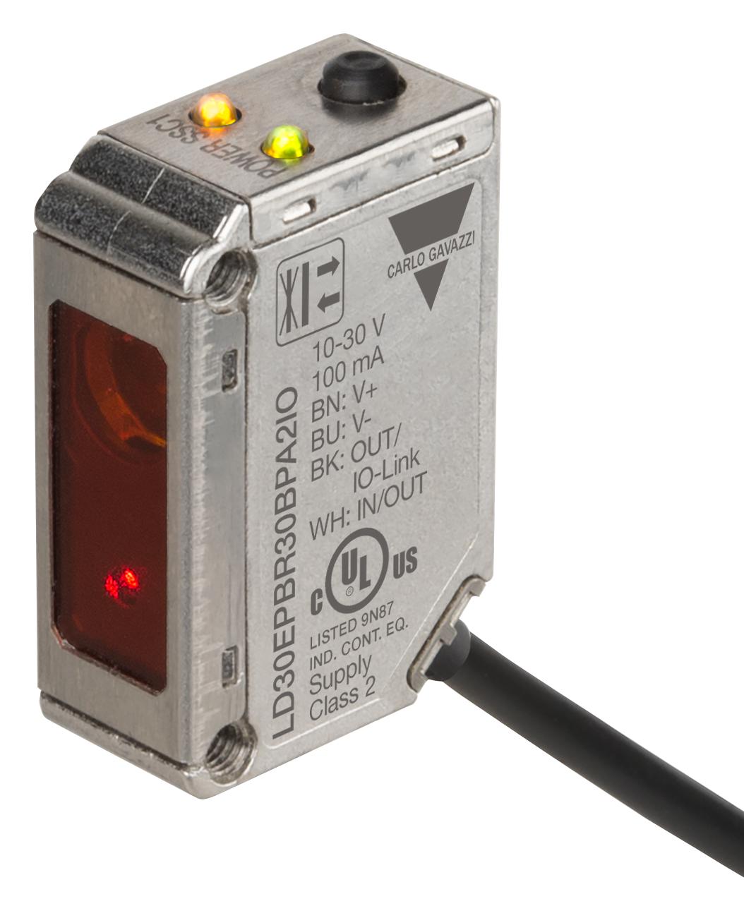 LD30EPBR30BPA2IO - Carlo Gavazzi - Photoelectric Laser Sensor, 300mm ...
