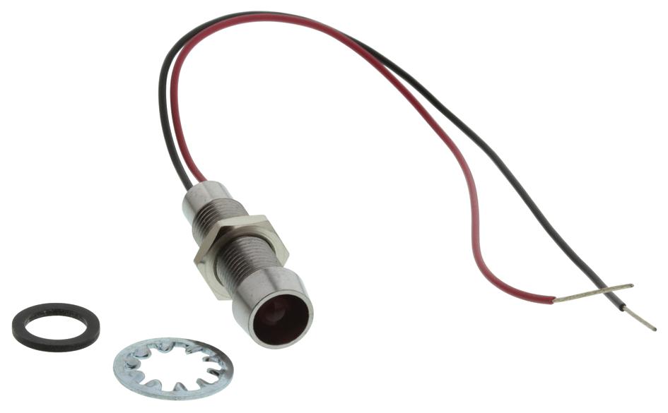 L79D-R24-W - Leecraft - LED Panel Mount Indicator, Red, 24 VDC