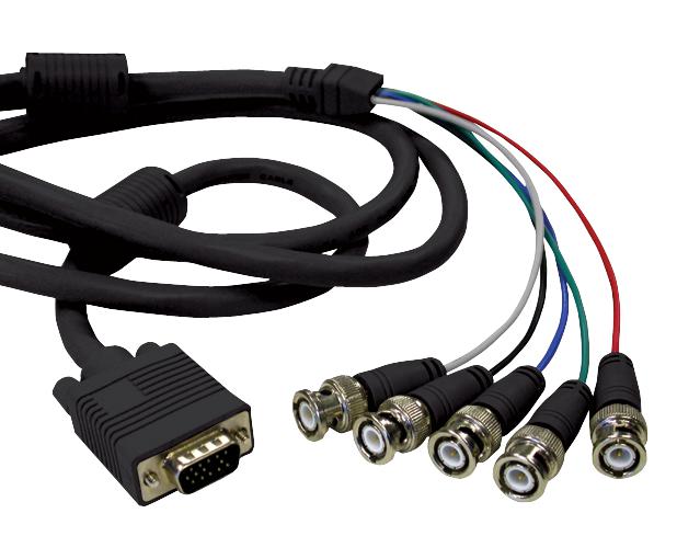 SPC20035 - Multicomp - Computer Cable, BNC Straight Plug, HD-15 Plug