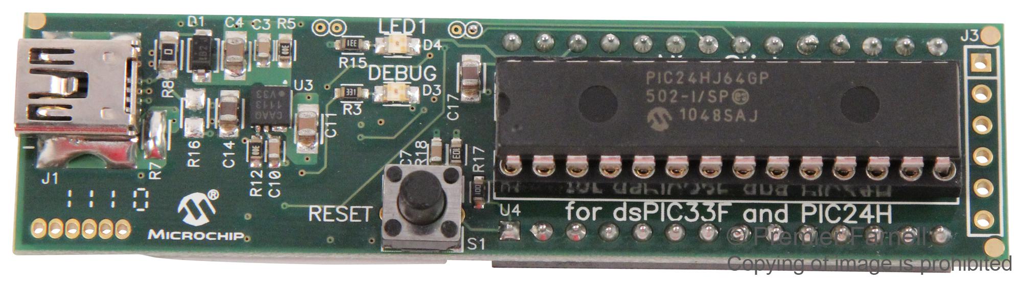 DM330013 - Microchip - EVALUATION BOARD, DSPIC33F AND PIC24H MICROSTICK