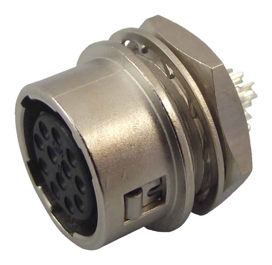 HR10A-10R-12S(71) - Hirose(hrs) - Circular Connector, HR10 Series, Panel Mount Receptacle