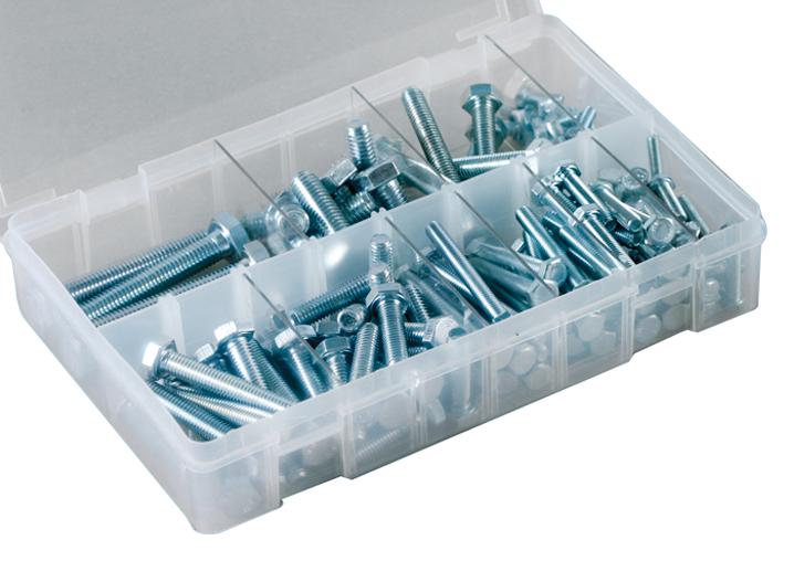 HB-SP - Duratool - Hex Bolt Set, M5 to M10, Assorted Sizes