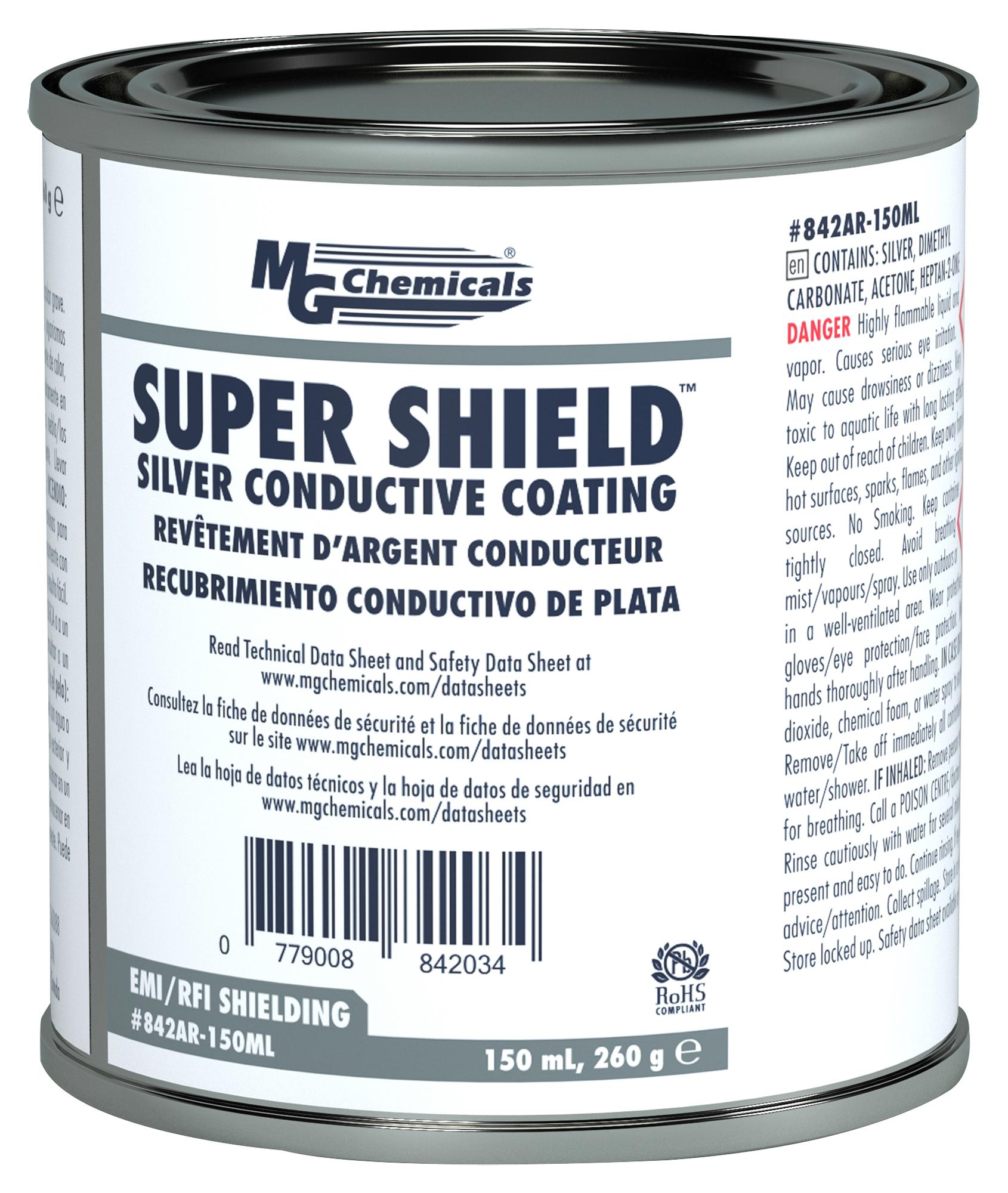 842AR-150ML - Mg Chemicals - Conductive Coating, Silver, EMI/RFI/EMF ...