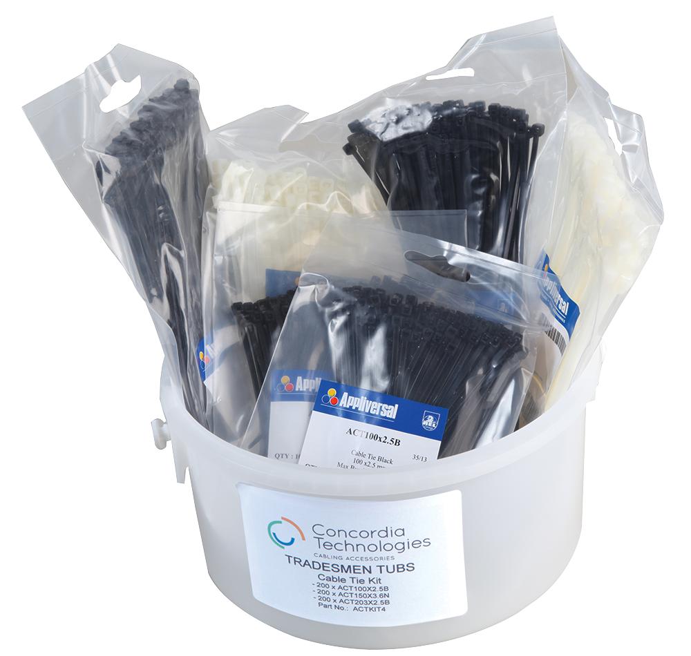 ACTKIT4-600 - Pro Power - CABLE TIE KIT, 600 PIECE
