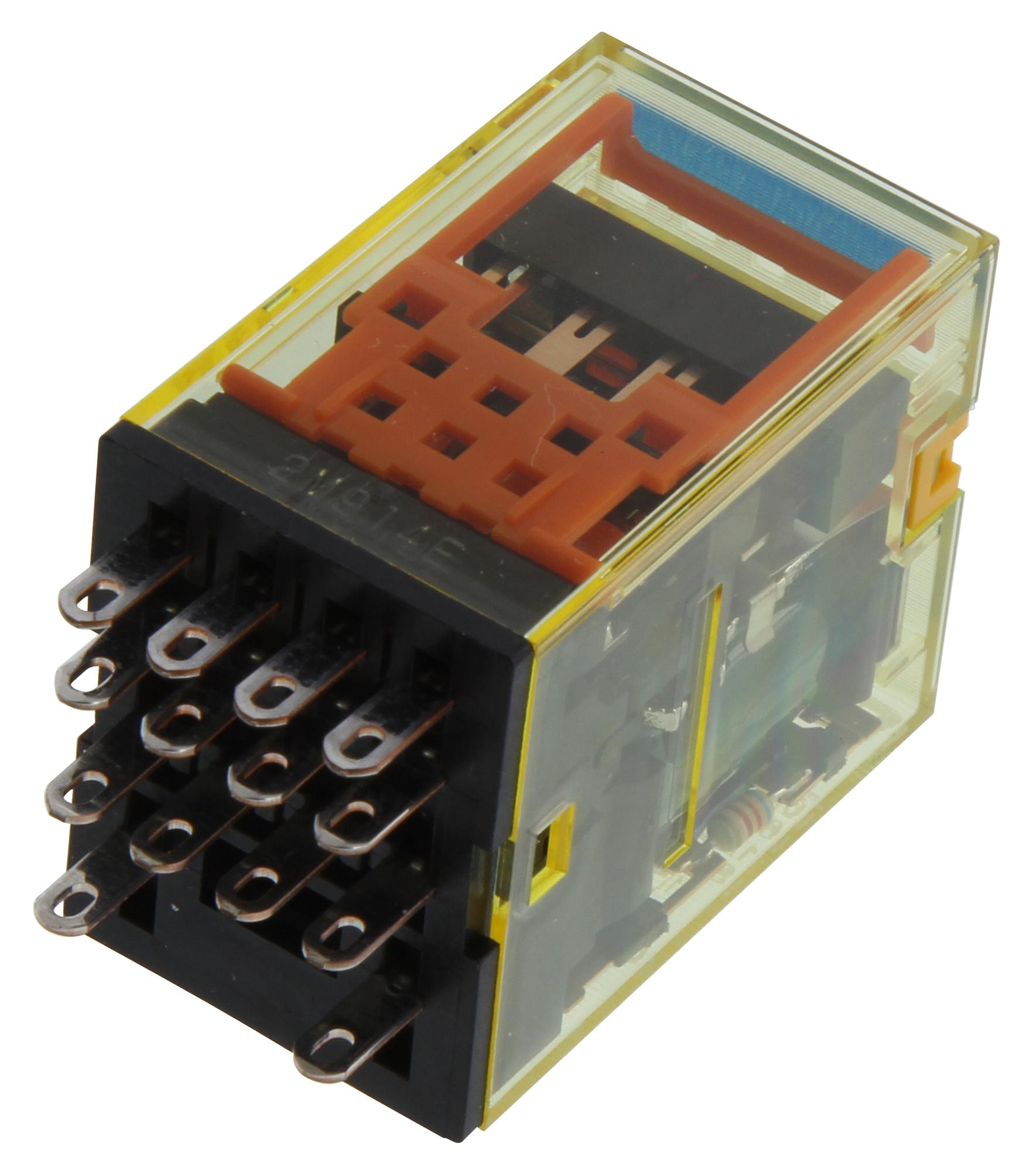 RU4S-C-D24 - Idec - Power Relay, 4PDT, 24 VDC