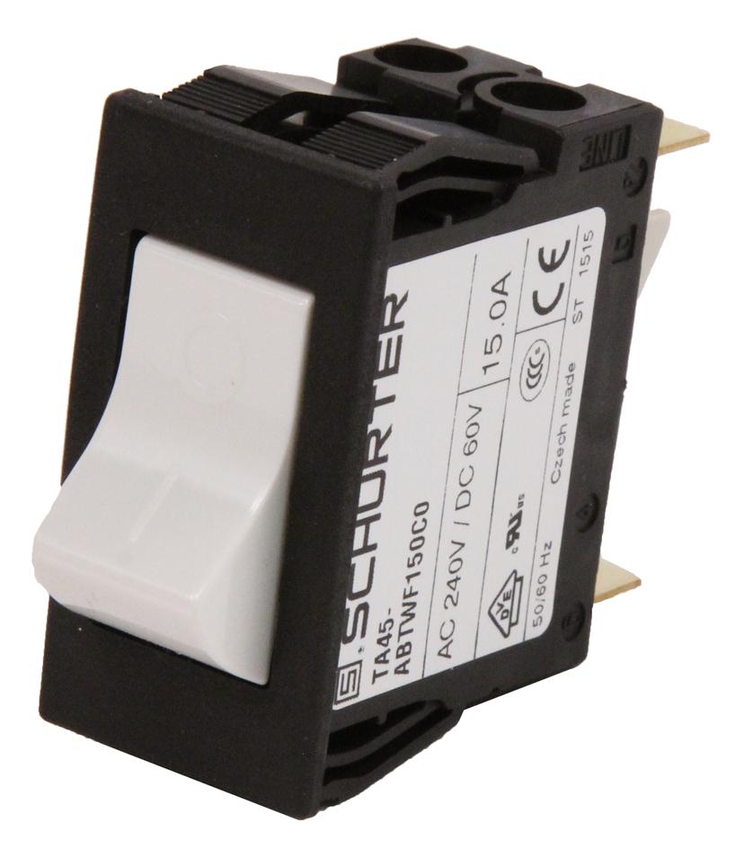 TA45-ABTWF150C0 - Schurter - Thermal Circuit Breaker, TA45 Series, 15 A