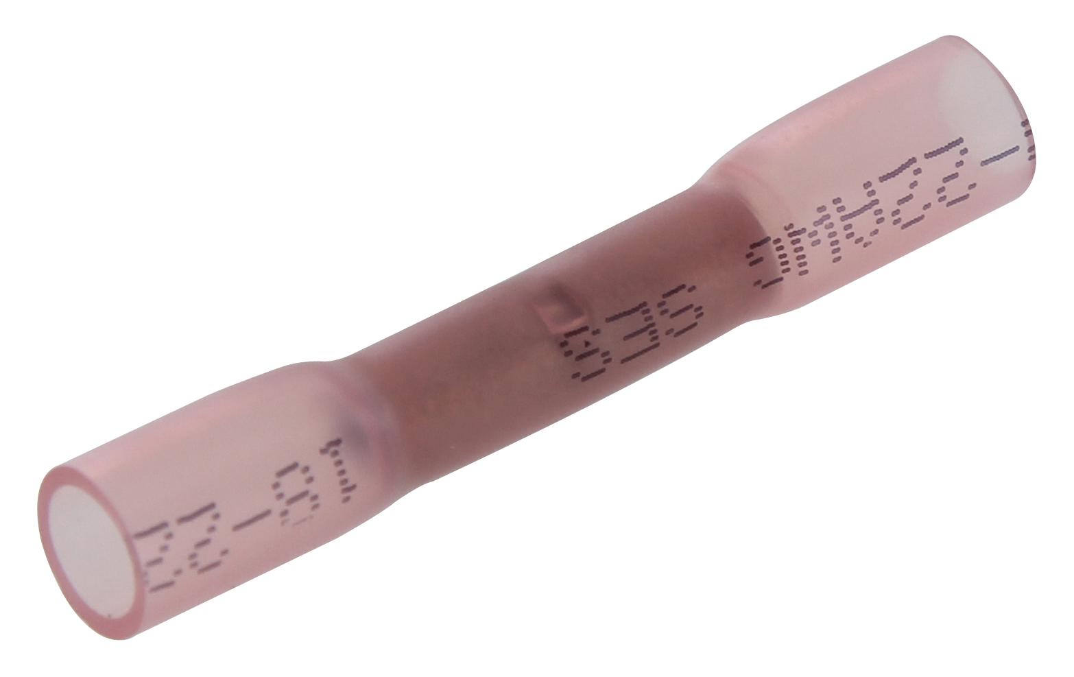 3961 - Multicomp - Butt Splice, Red, 20 AWG