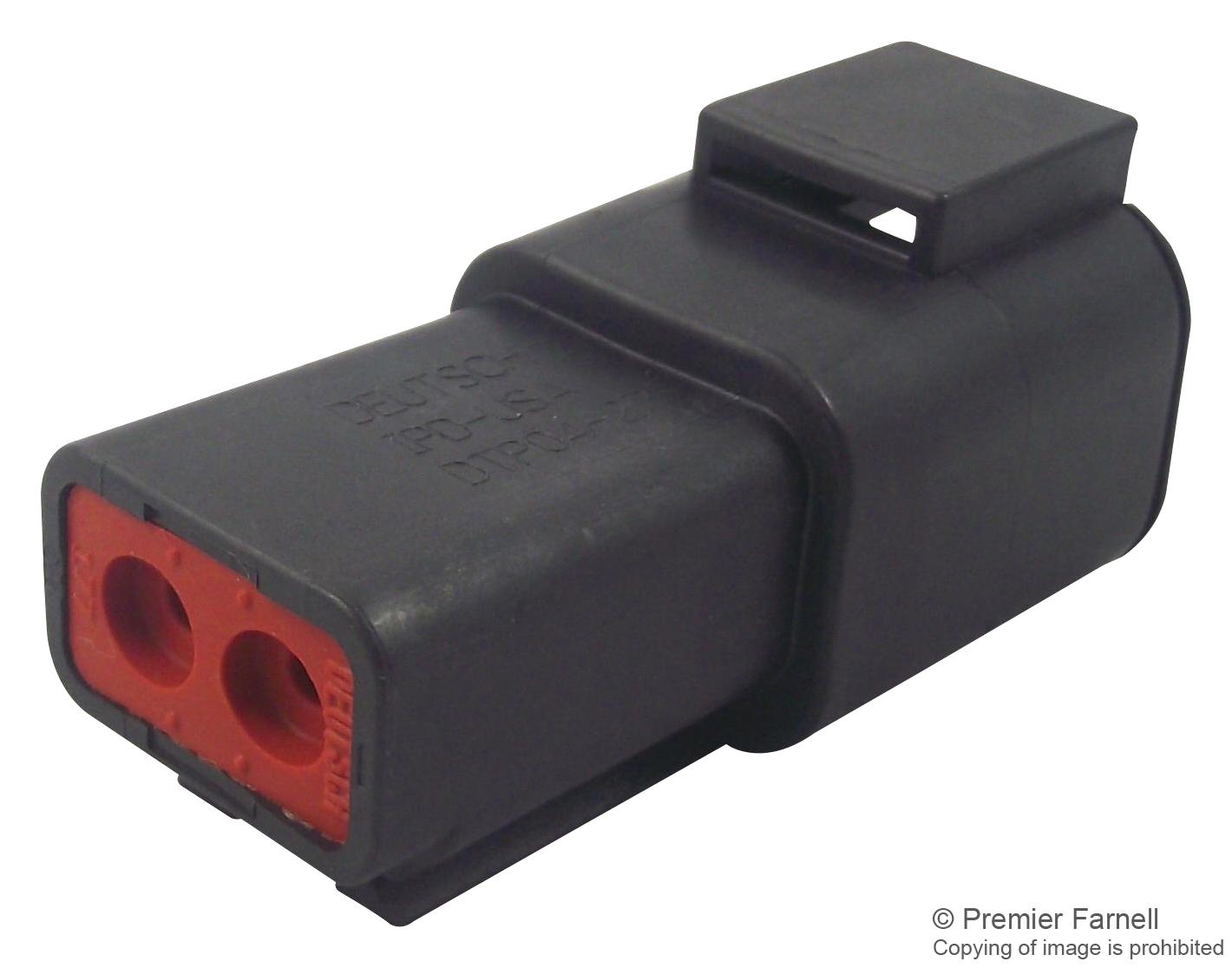 DTP04-2P-E004 - Deutsch - Te Connectivity - Automotive Connector Housing, IP68, DTP Series