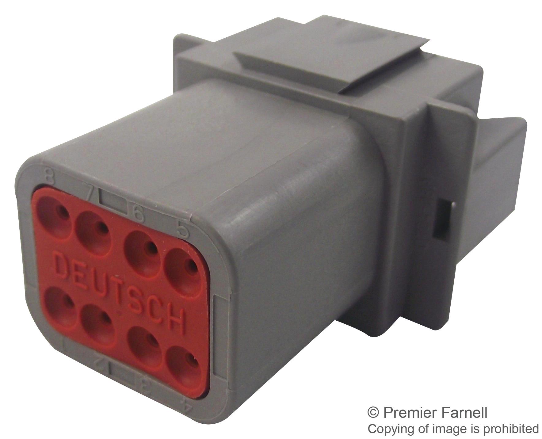 DT04-08PA - Deutsch - Te Connectivity - Automotive Connector Housing ...